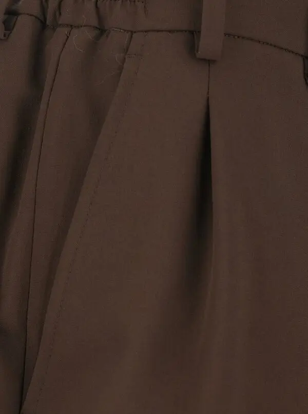LEPLAIN Pants With Front Pleats And Belt Loops In Fabric For