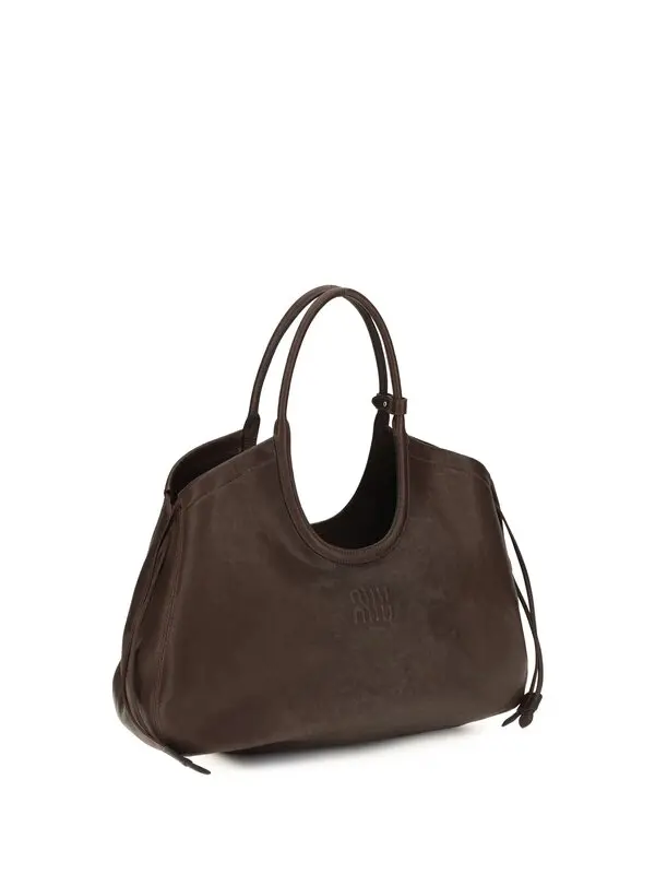 Miu Miu Ivy Nappa Shopping Bag