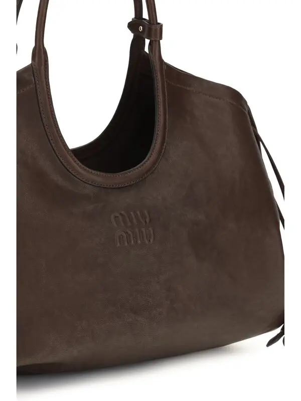 Miu Miu Ivy Nappa Shopping Bag