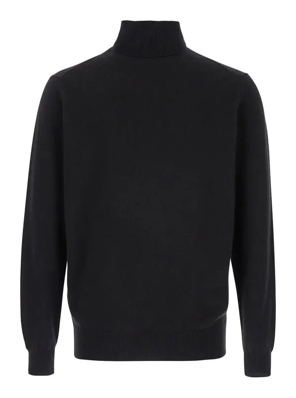 LEPLAIN Turtleneck Sweater With Long Sleeves In Merino Wool And Silk For