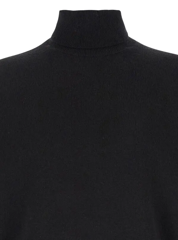 LEPLAIN Turtleneck Sweater With Long Sleeves In Merino Wool And Silk For