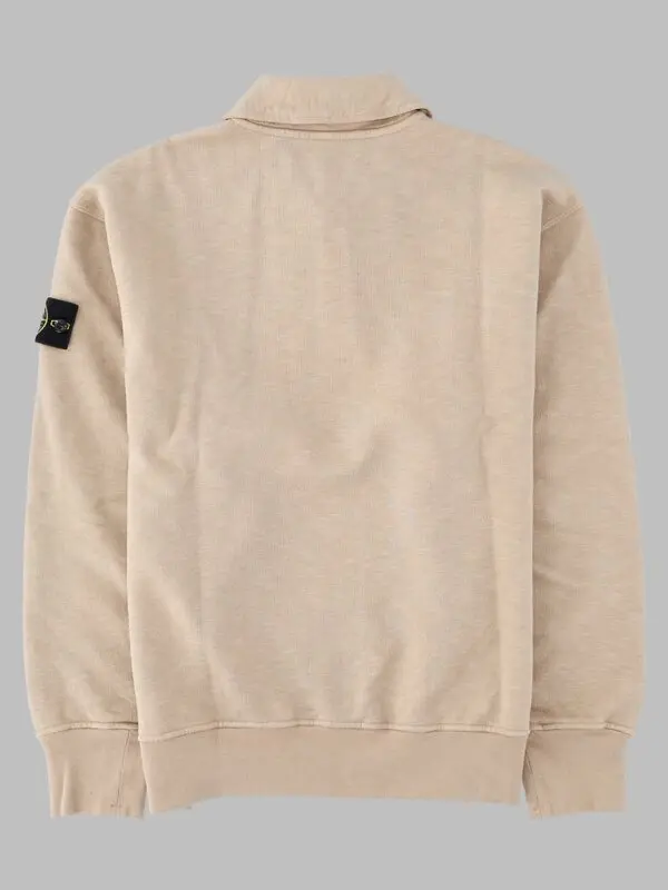 Stone Island Felpa Oversize Con Colletto Polo