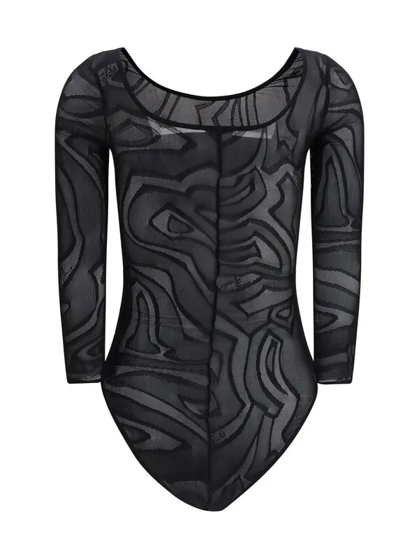 Emilio Pucci Jacquard Velvet Bodysuit
