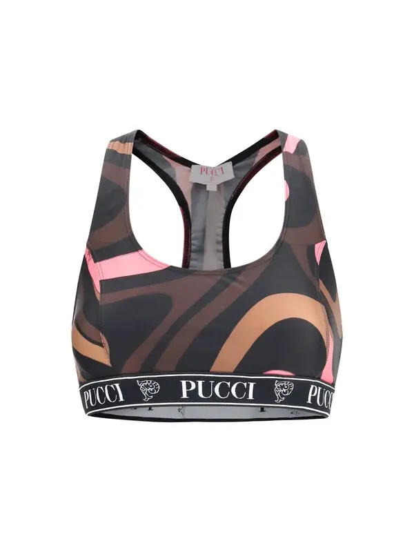 Emilio Pucci Marmo Print Sports Top