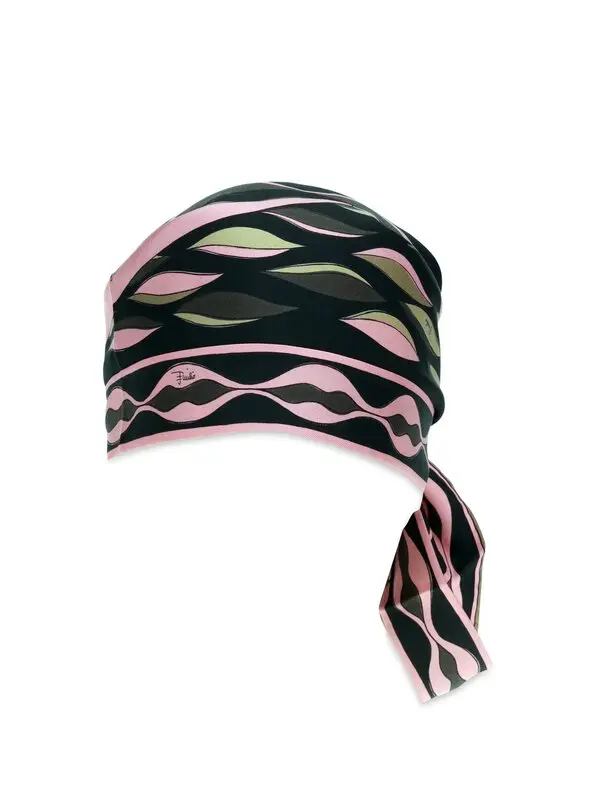 Emilio Pucci Dune Print Silk Twill Triangle Bandana