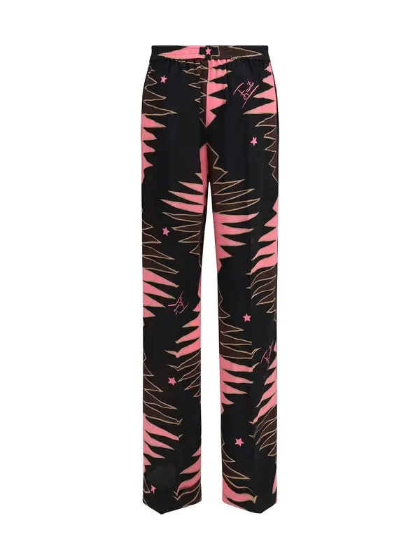 Emilio Pucci Crêpe De Chine Pants - Multicolor