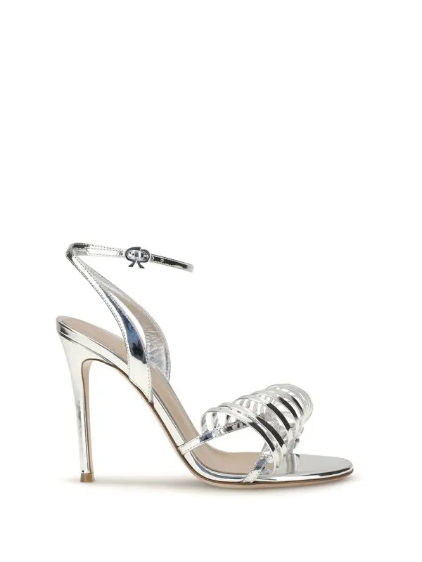 GIANVITO ROSSI Metarge Sandals - Silver