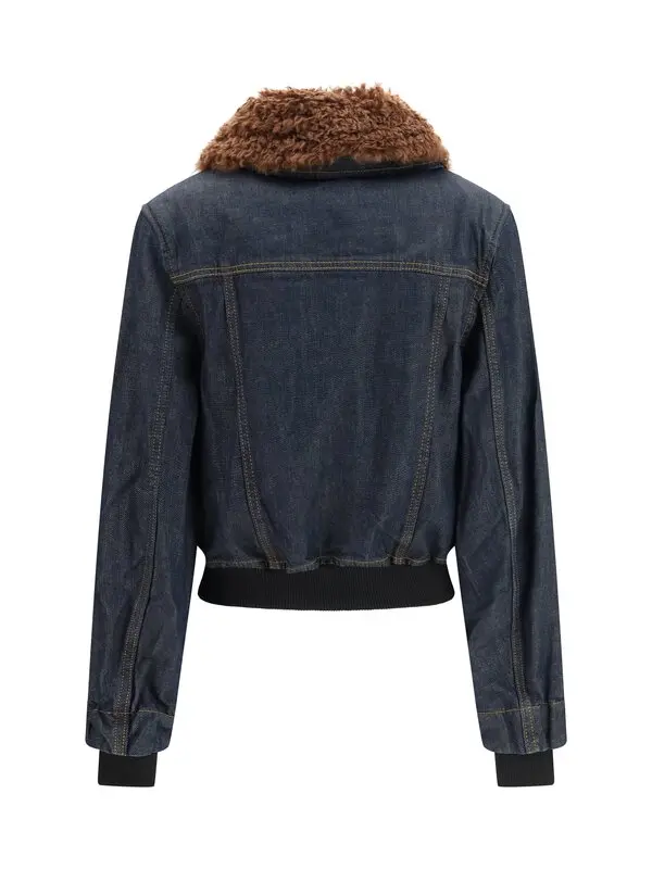 GANNI Denim Bomber Jacket