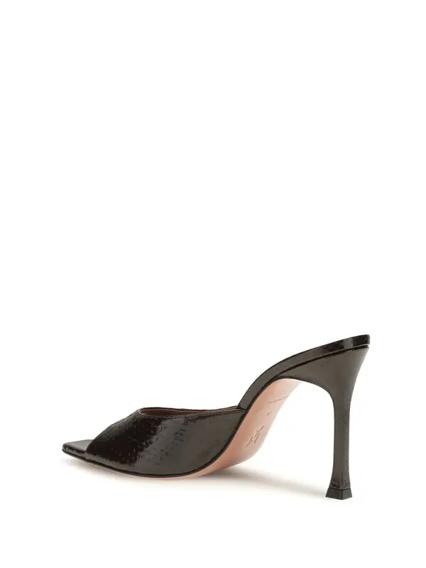 Amina Muaddi Alexa Croc-effect Sandals