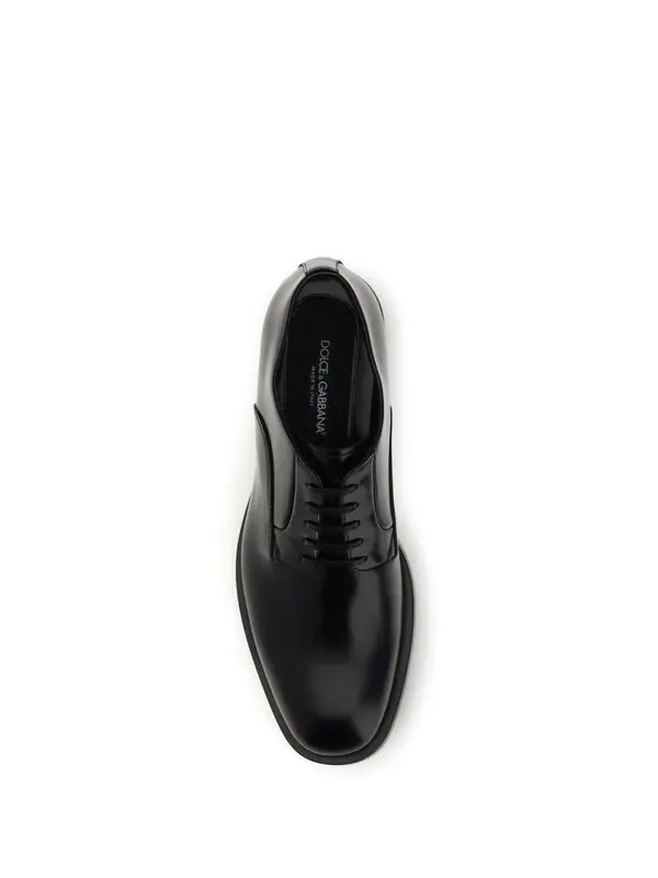 Dolce & Gabbana Calfskin Lace-up Derby Shoes