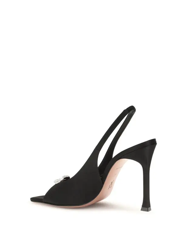 Amina Muaddi Mini Camelia Slingback Sandals