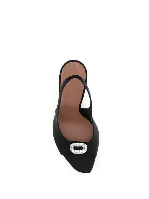 Amina Muaddi Mini Camelia Slingback Sandals