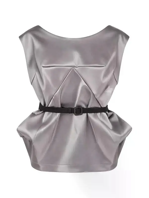 Vaquera Belted Peplum Top
