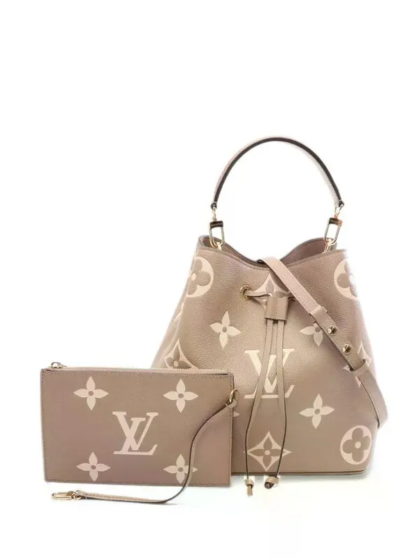 LOUIS VUITTON 2010s Mm Neo Noe Monogram Empreinte Shoulder Bag - Brown