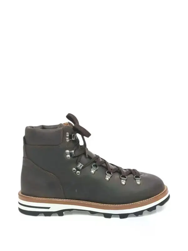 MONPIZ Cortina Lace-up Combat Boots - Brown
