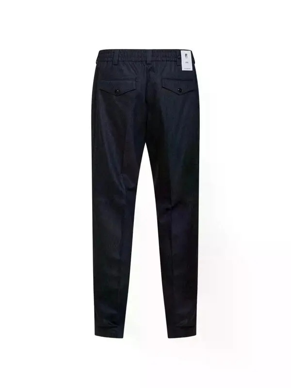 PT TORINO Elasticated-waistband Tailored Trousers