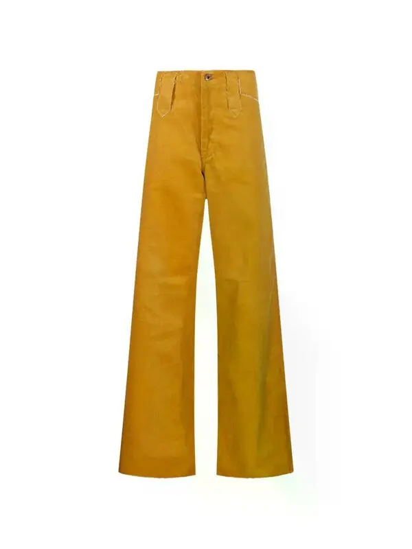 KURO Corduroy Frayed-edge Trousers
