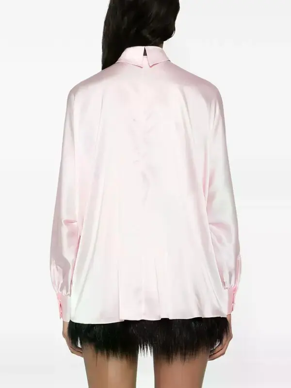 STYLAND Pussy-bow Kimono-sleeve Shirt