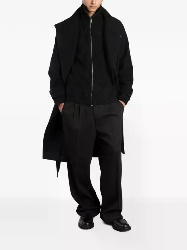 Tagliatore Double-breasted Belted Coat