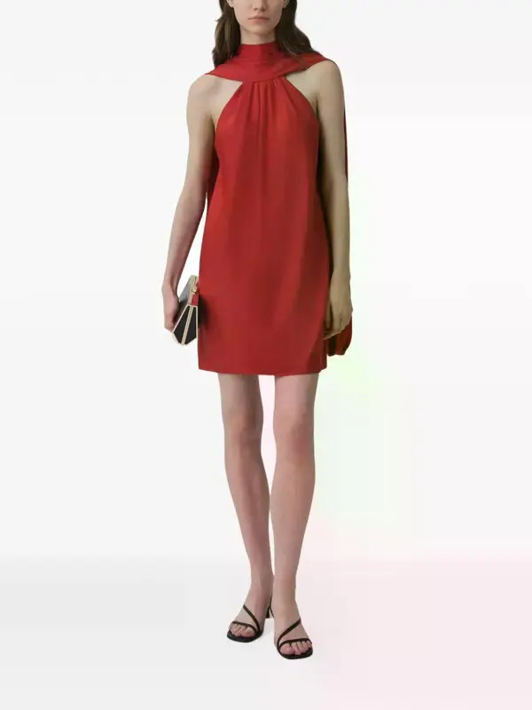 Simkhai Toni Cape-detail Mini Dress - Red