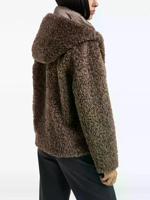 BOMBOOGIE St.moritz Hooded Faux-shearling Coat