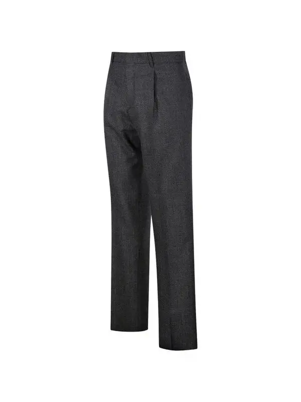LARDINI Pleated-detail Pressed-crease Trousers