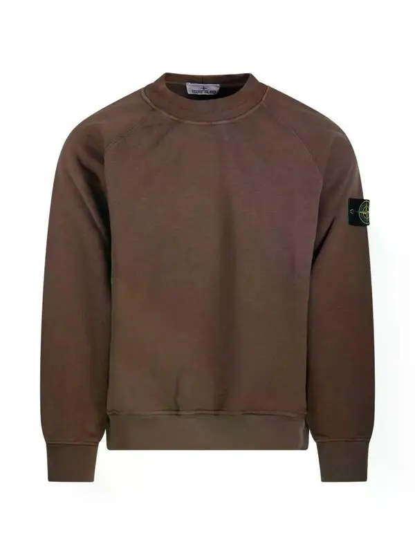 Stone Island 6100053 Tubular Cotton Fleece Sweatshirt - Brown