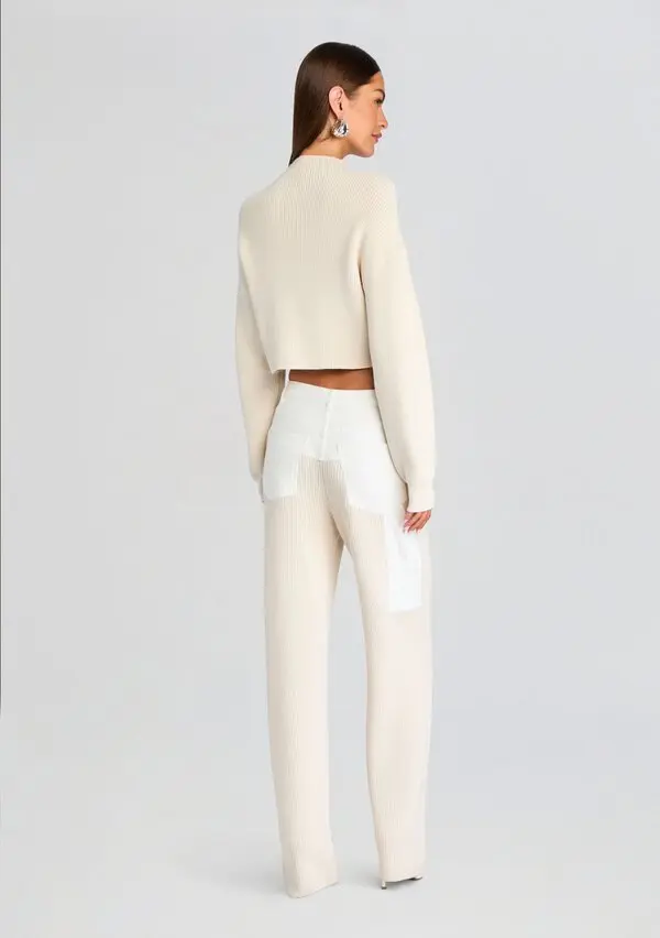 SEROYA Carmen Mid Cropped Sweater