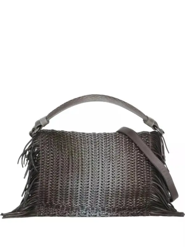 REPTILE'S HOUSE Braided Fringed Tote Bag
