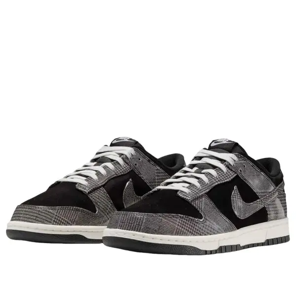 Nike Dunk Low ‘tweed Patent Leather - Black/sail/multi