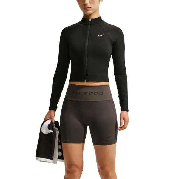 Nike Pro Dri-fit Full-zip Tight Training Top