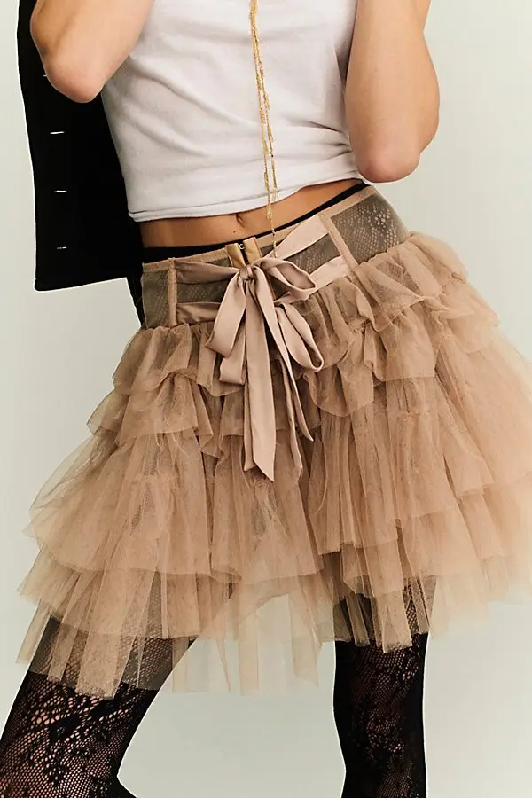 Free People True Love Tutu Slip Skirt