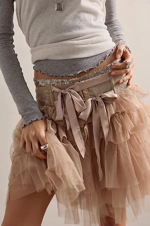 Free People True Love Tutu Slip Skirt