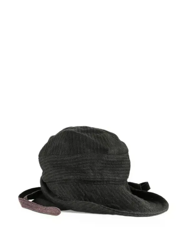 ZIGGY CHEN Hybrid Chevron-pattern Strap-detail Hat