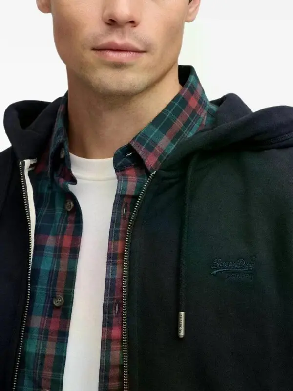 Superdry Essential Logo Zip-up Hoodie - Blue