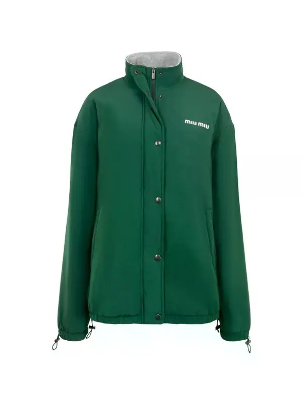 Miu Miu Pongé And Fleece Jacket