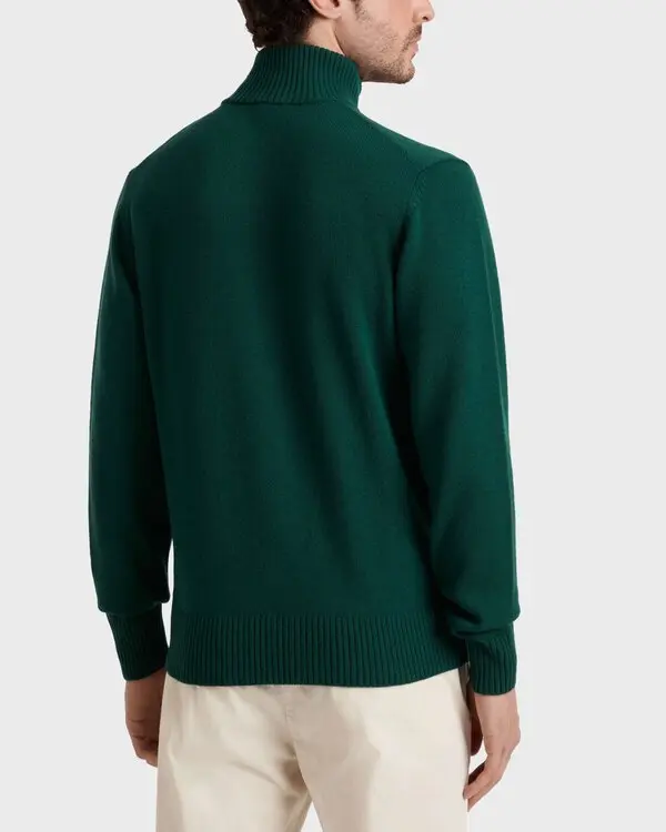 Vilebrequin Full Zip Wool And Cashmere Sweater Turtle Pullover Petrus