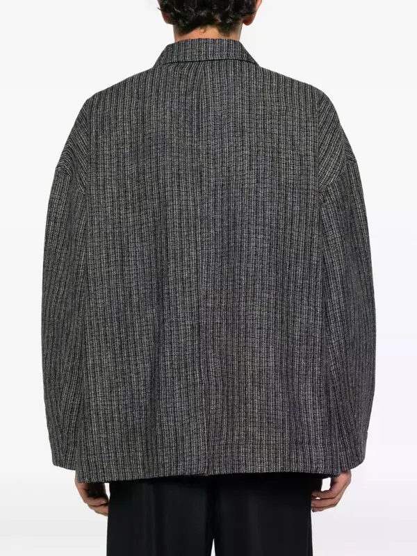 ZIGGY CHEN Textured-finish Button-up Jacket