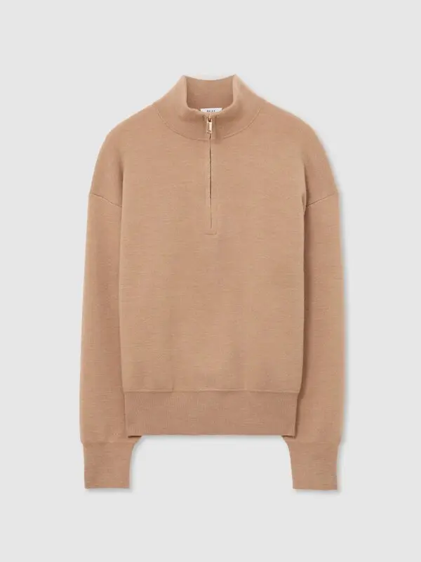 REISS Cam Wool-blend Half-zip Jumper