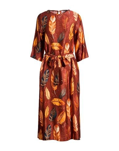 CONNOR & BLAKE Midi Dress Brick Size Viscose