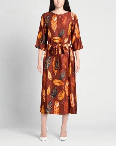 CONNOR & BLAKE Midi Dress Brick Size Viscose