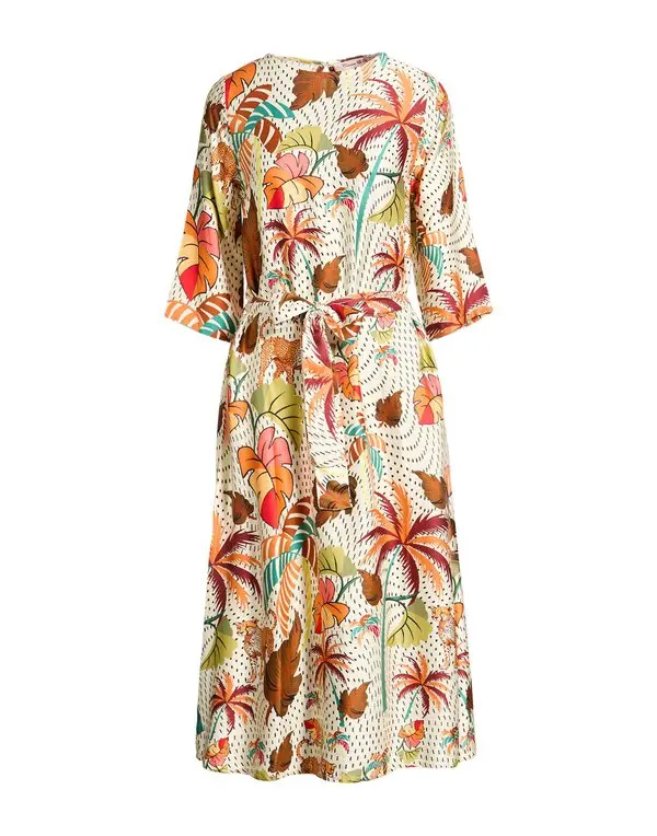 CONNOR & BLAKE Midi Dress Ivory Size Viscose