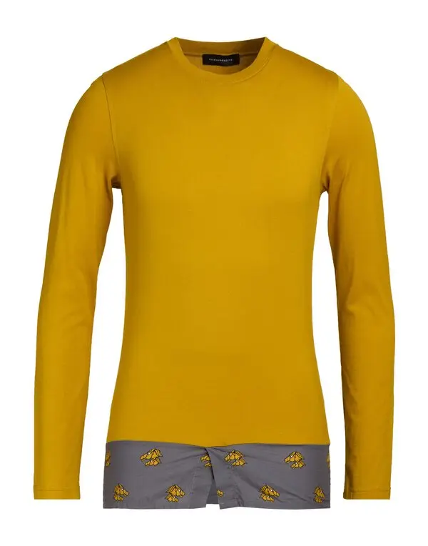 KRIS VAN ASSCHE T-shirt Mustard Size Cotton