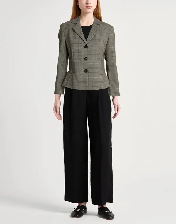 SARA ROKA Blazer Size Polyester, Virgin Wool, Elastane