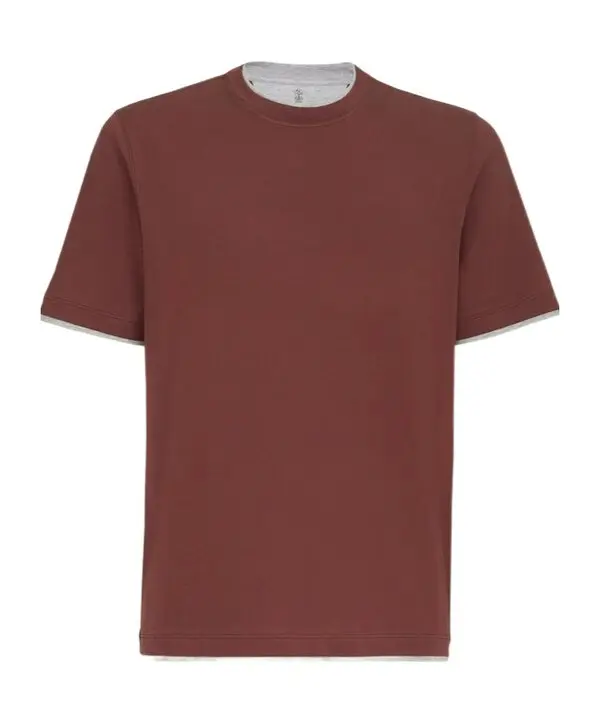 Brunello Cucinelli Short-sleeved T-shirt - Red