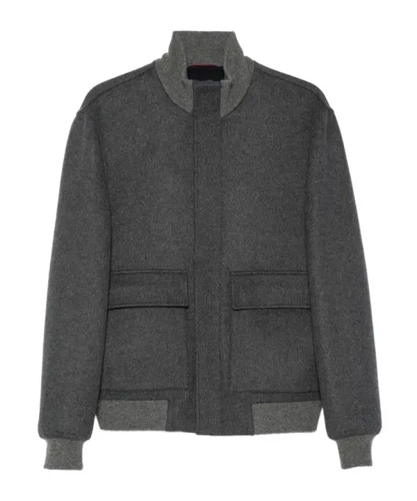 Brunello Cucinelli High-neck Jacket - Gray