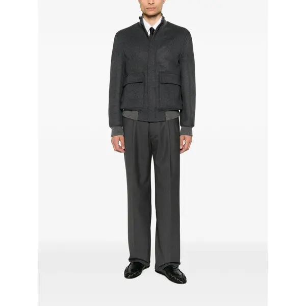 Brunello Cucinelli High-neck Jacket - Gray