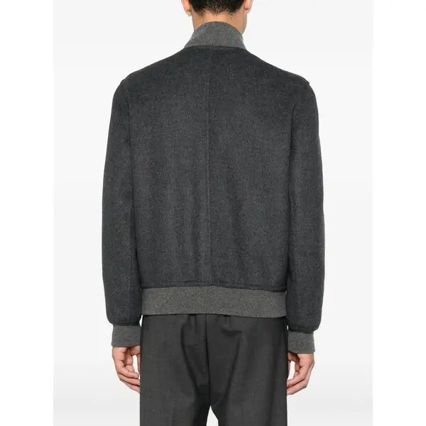 Brunello Cucinelli High-neck Jacket - Gray