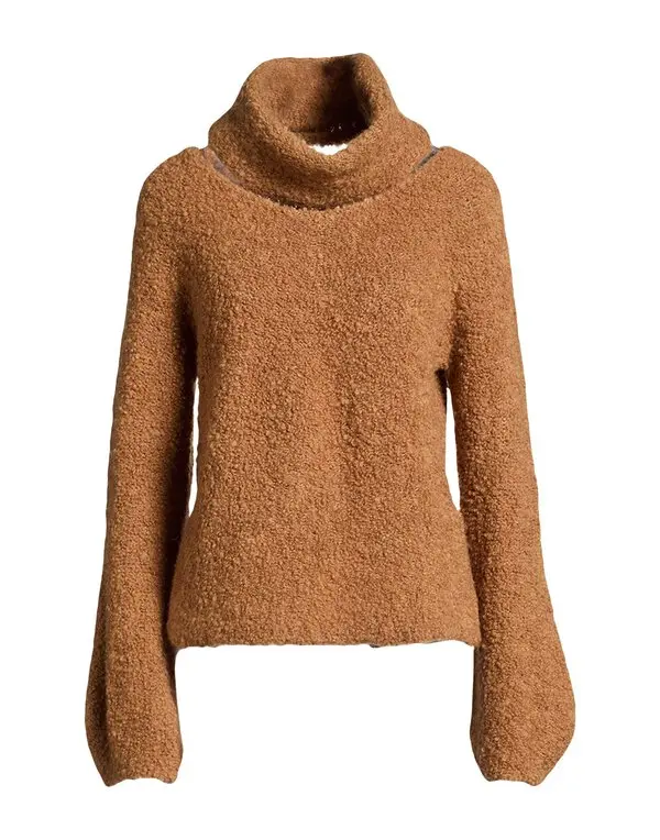 Liviana Conti Sweater Camel Size Alpaca Wool, Polyamide