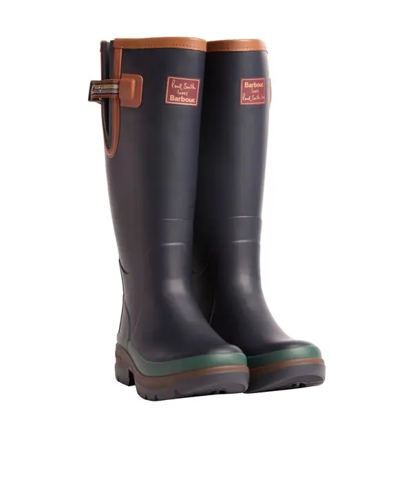 Barbour X Paul Smith Tall Welly Boots